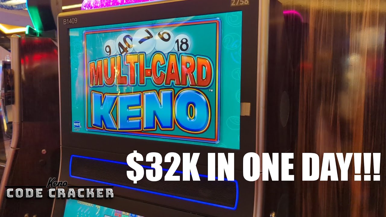 $32K in one day on Multi Card Keno Machine!!! - YouTube