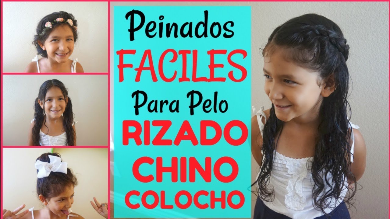 Peinados Para Pelo Rizado Colocho Chino - YouTube