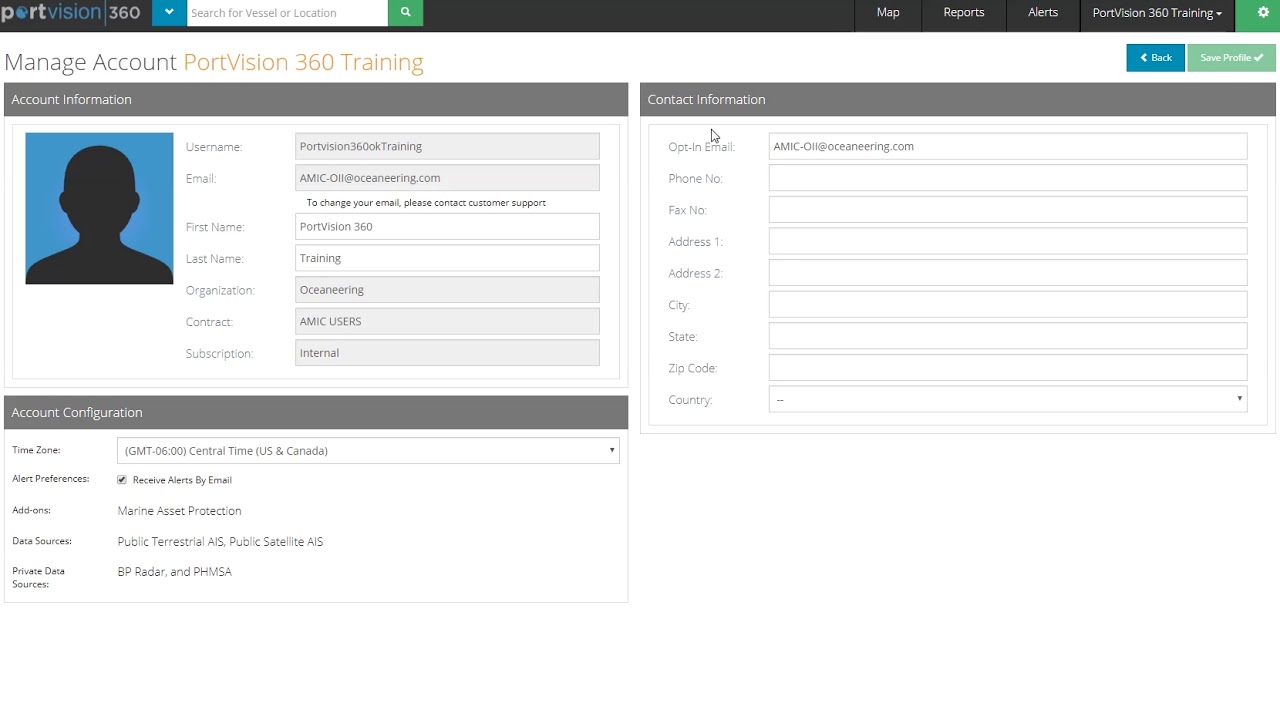 How to Manage Your Account in PortVision 360 - YouTube