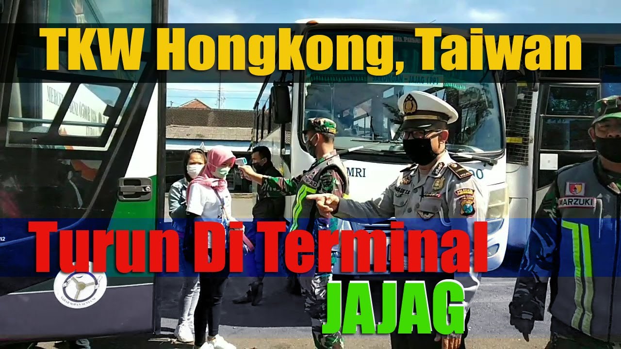 SATGAS GUGUS COVID 19- Cek Penumpang di Terminal Jajag #razia terminal ...