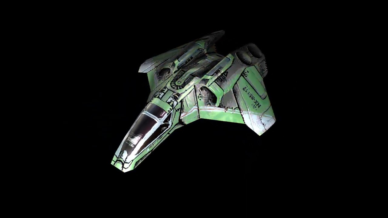 Star Trek Invasion - Valkirye Fighter 1A - Color options test - YouTube