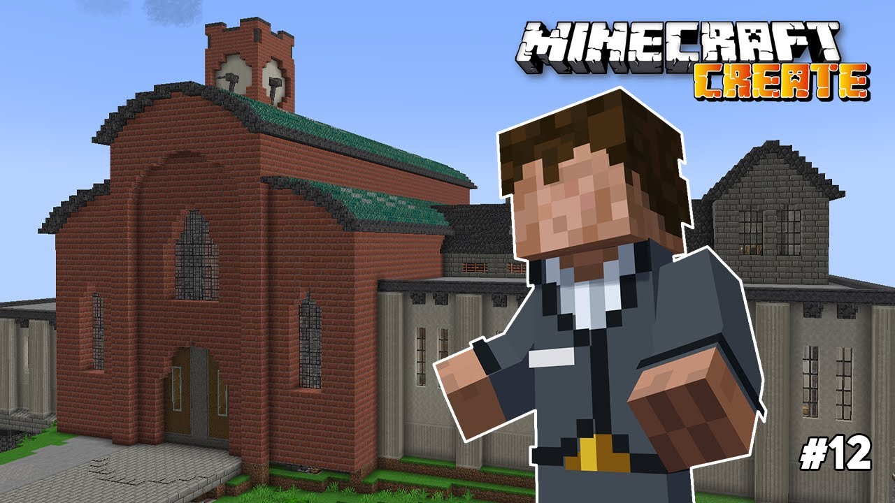 This is my BIGGEST BUILDING in the Minecraft Create mod. - YouTube