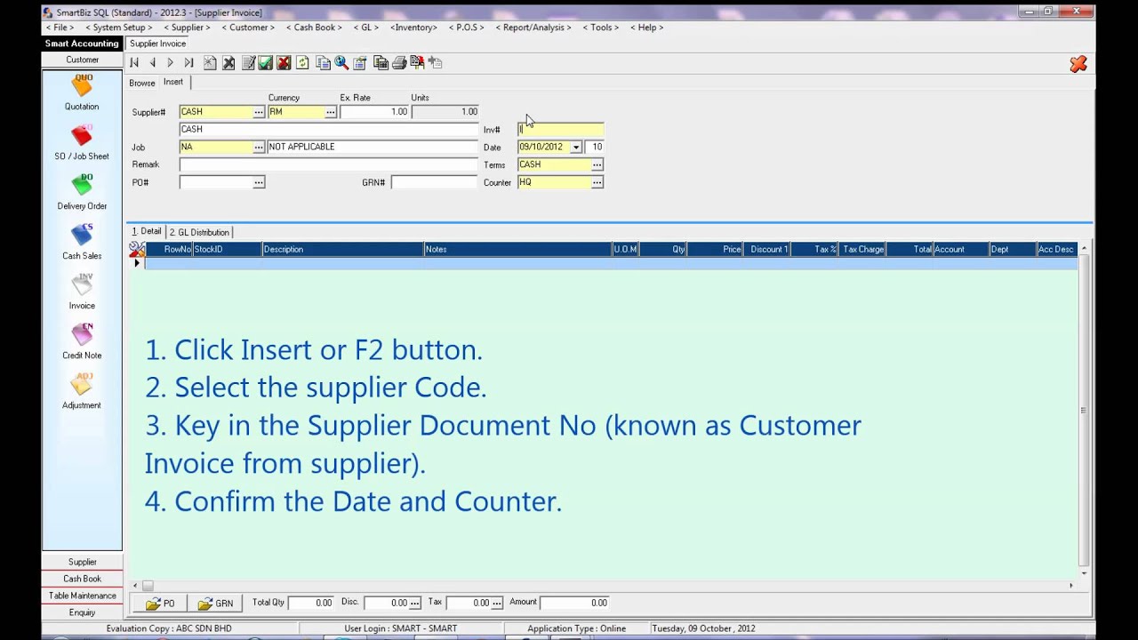 7. Create Supplier Invoice.mp4 - YouTube