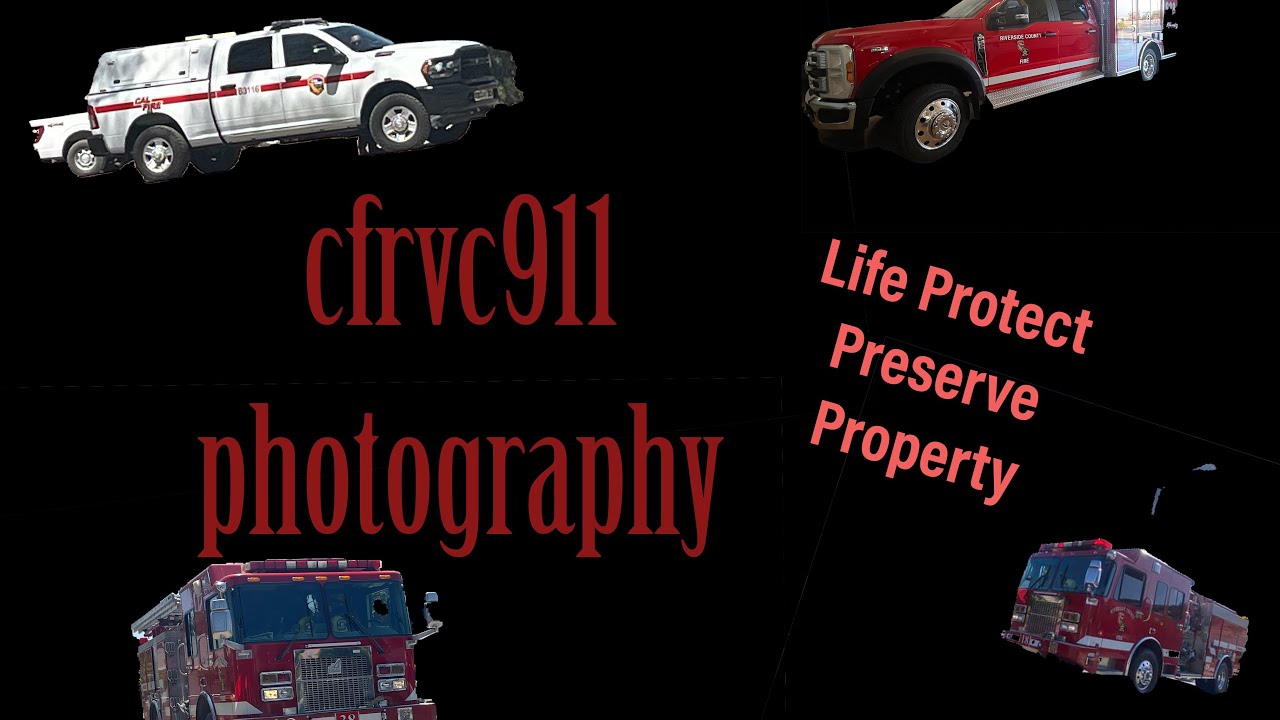Cal Fire/RVC Fire Engine 38 and RVC AMR responding to a medical ...