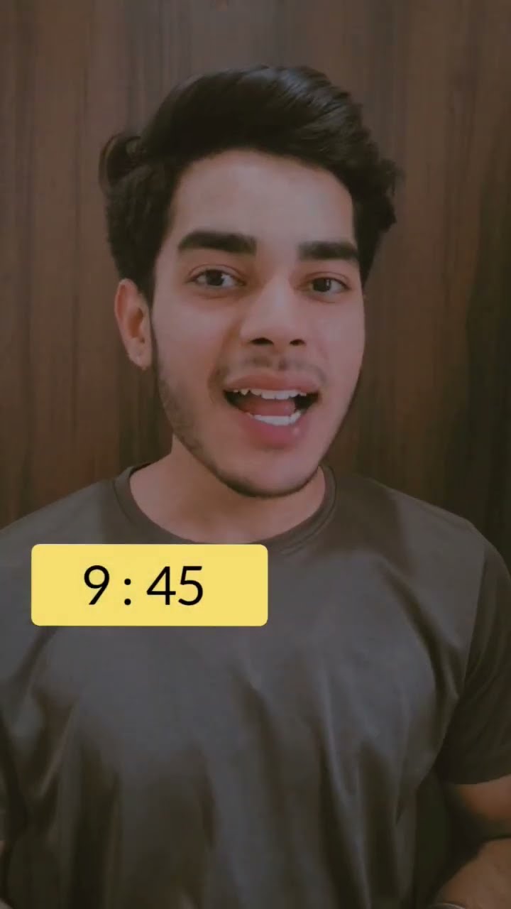 9:45 ko English me kya kehete hai 🤔🤔 #english #viral #1k #shorts - YouTube