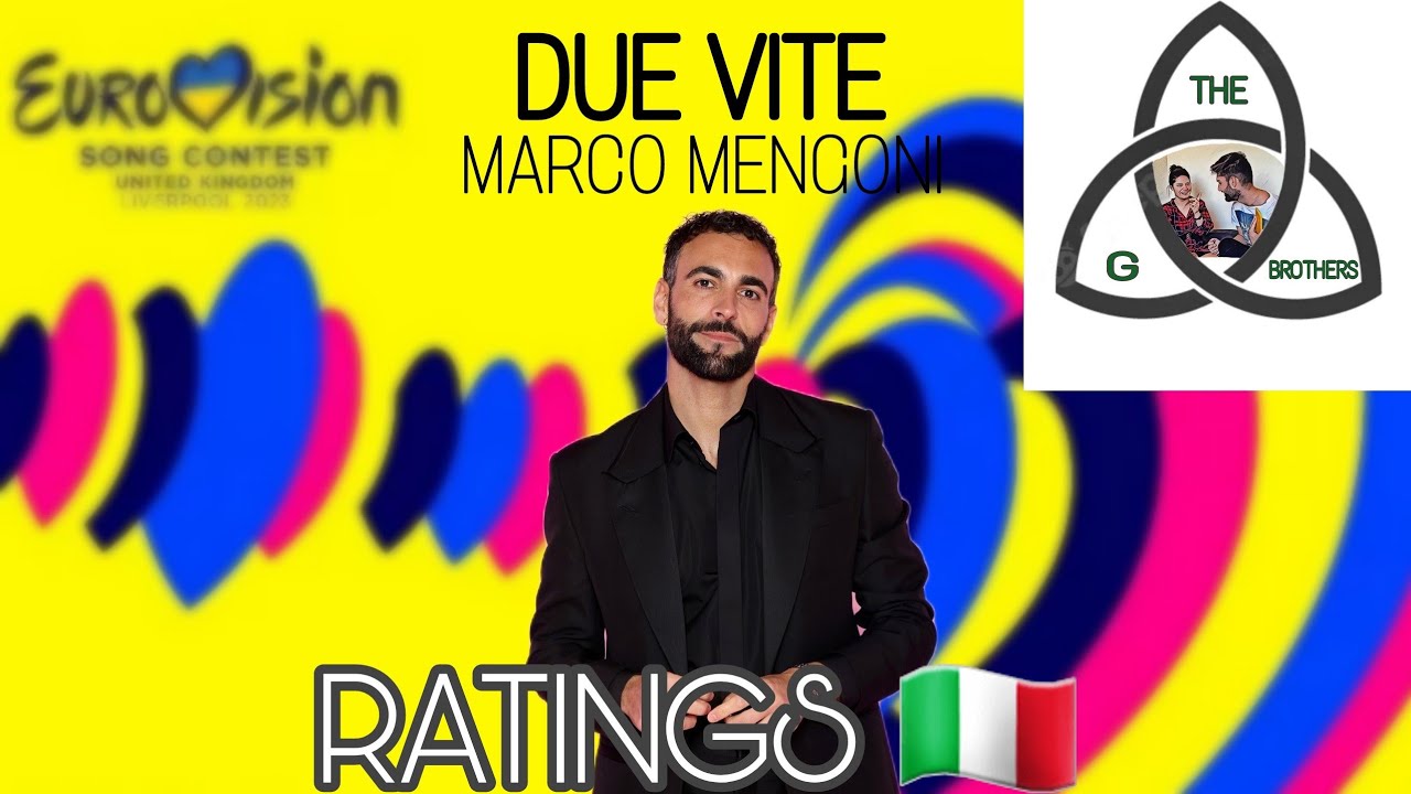 RATINGS 🇮🇹 (Marco Mengoni, Due Vite) - Italy Eurovision 2023 - YouTube
