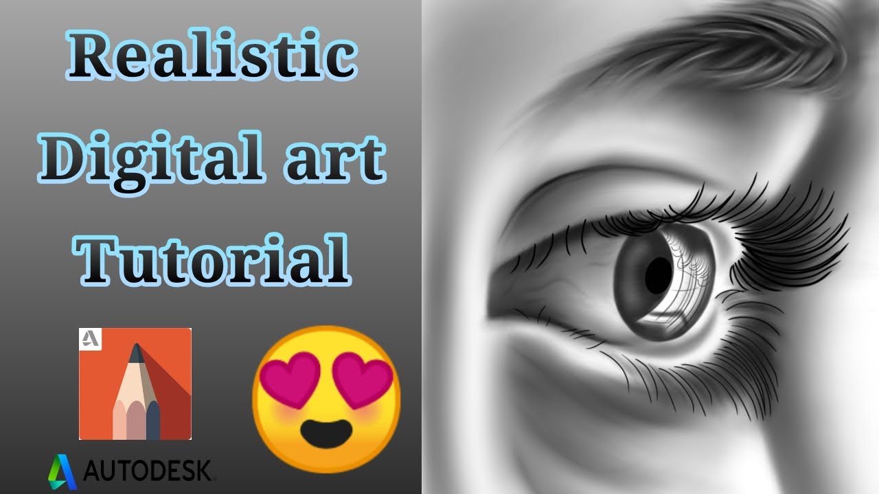 Realistic eye digital art tutorial // Satisfying digital art tutorial ...