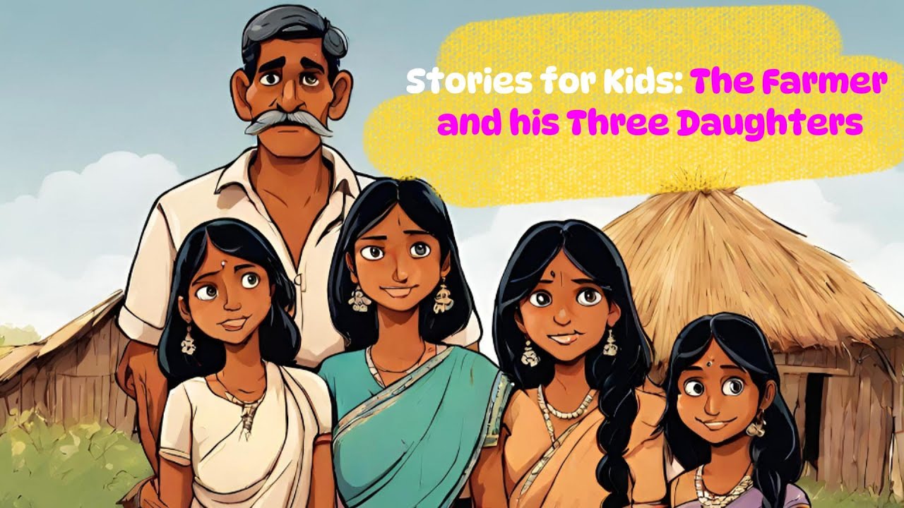 Indian Stories for Kids: The Farmer and his Three Daughters - YouTube