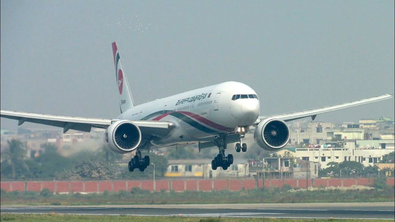 Shaky but Beautiful Landings at Dhaka Airport - YouTube