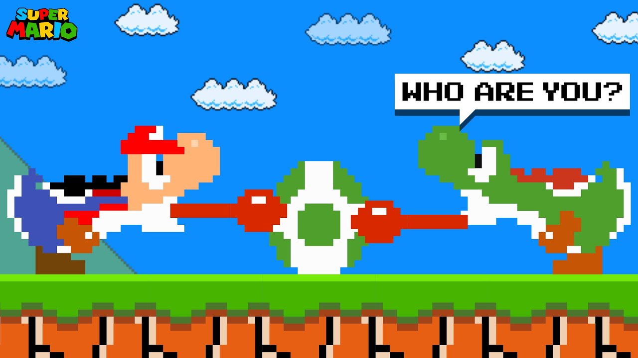 Super Mario Bros., but Mario Can FAKE Everything He Touches! - YouTube