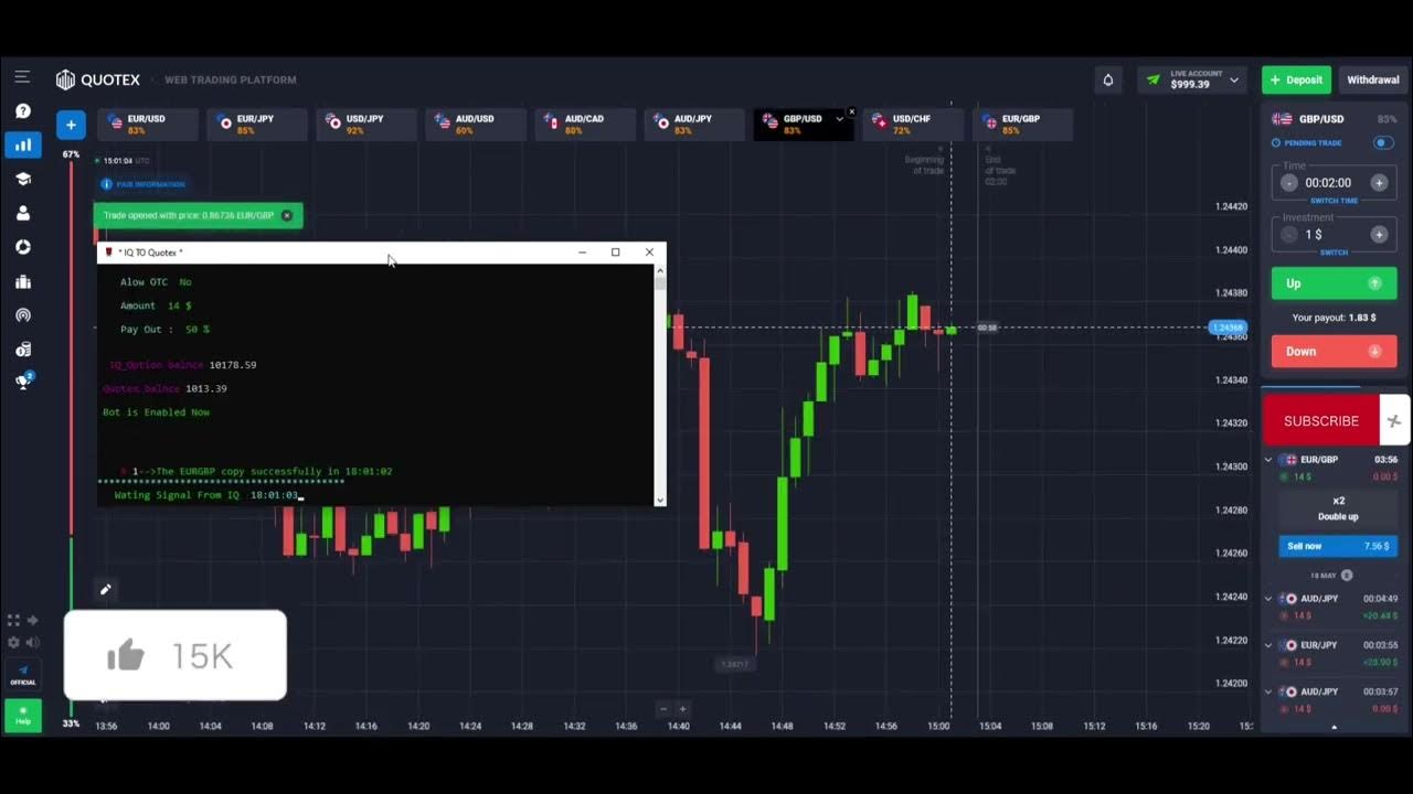 Auto Trading Bot Quotex Binary Trading software #trading #2024 ...