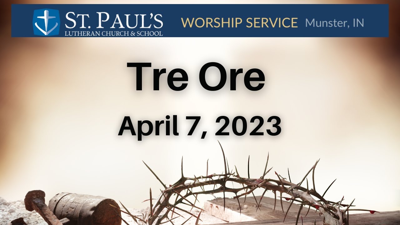 April 7, 2023 Tre Ore Service - YouTube