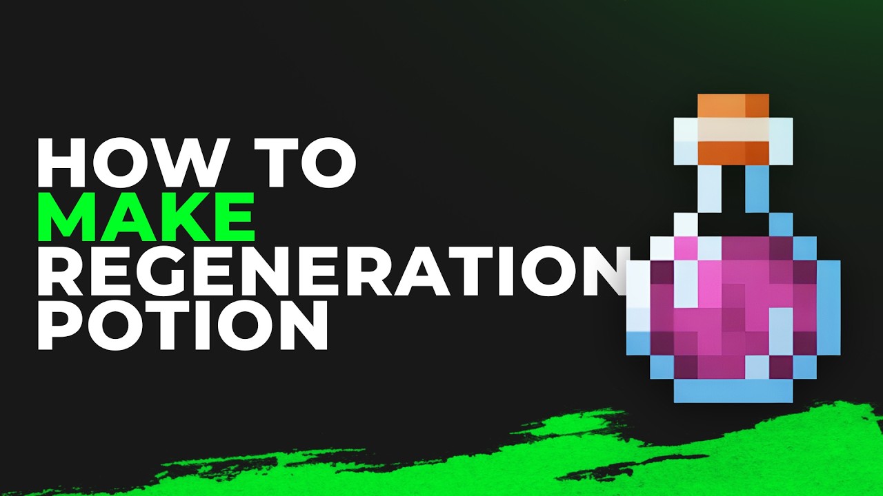 How to Make Regeneration Potion in Minecraft 1.21 - YouTube