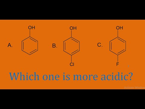 Phenol,4-chlorphenol and 4-fluorophenol | Which one is more acidic ...