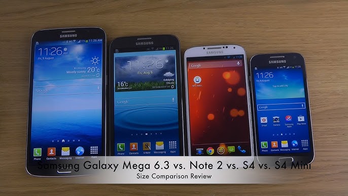 S3 Vs S4 Vs Note2