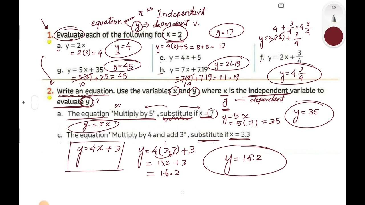 Analyzing The Relation between Dependent and Independent Variables (Lessons 3&4) Exercise - YouTube