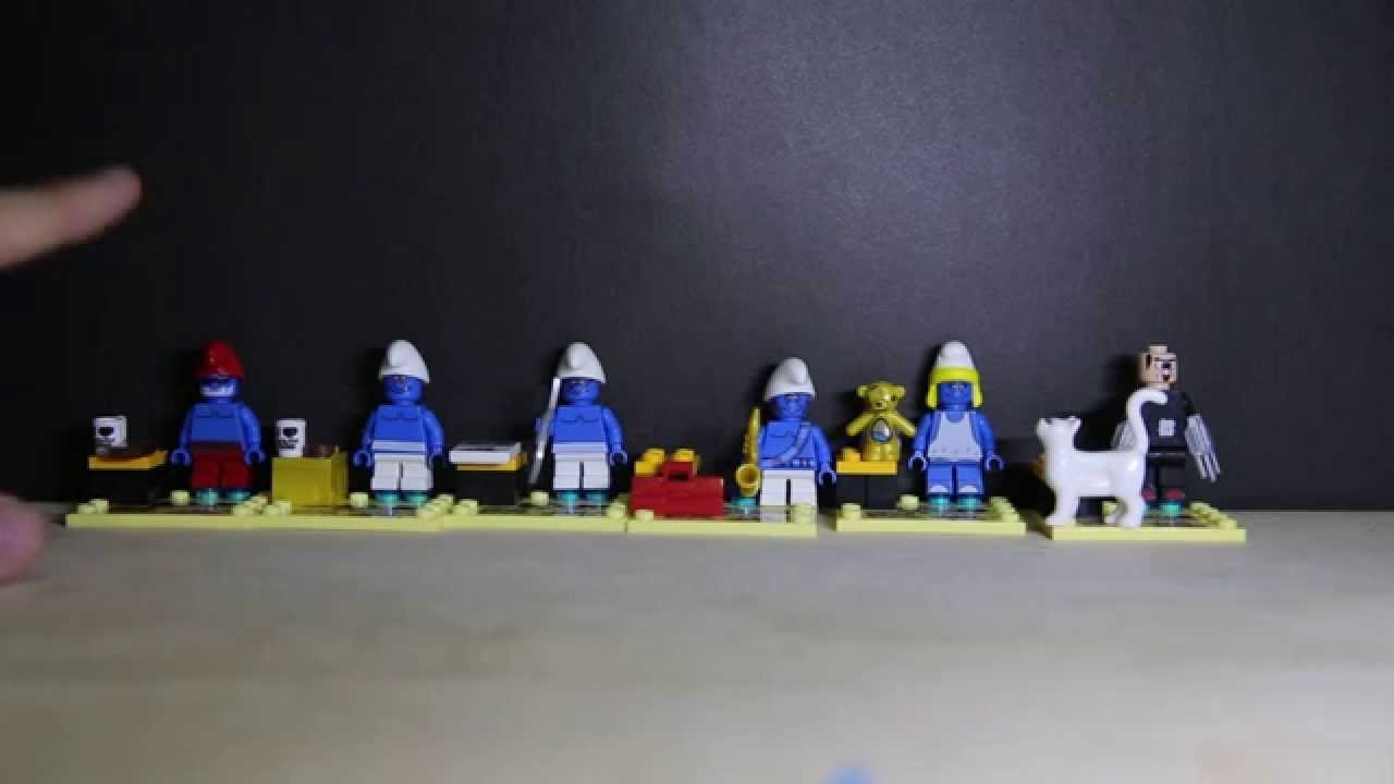 LEGO The Smurfs JLB Bootleg Review - YouTube