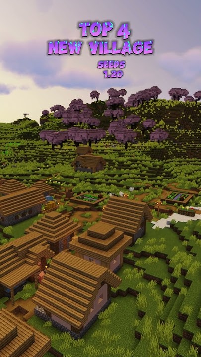 TOP 4 BEST VILLAGE SEEDS MINECRAFT 1.20 - YouTube