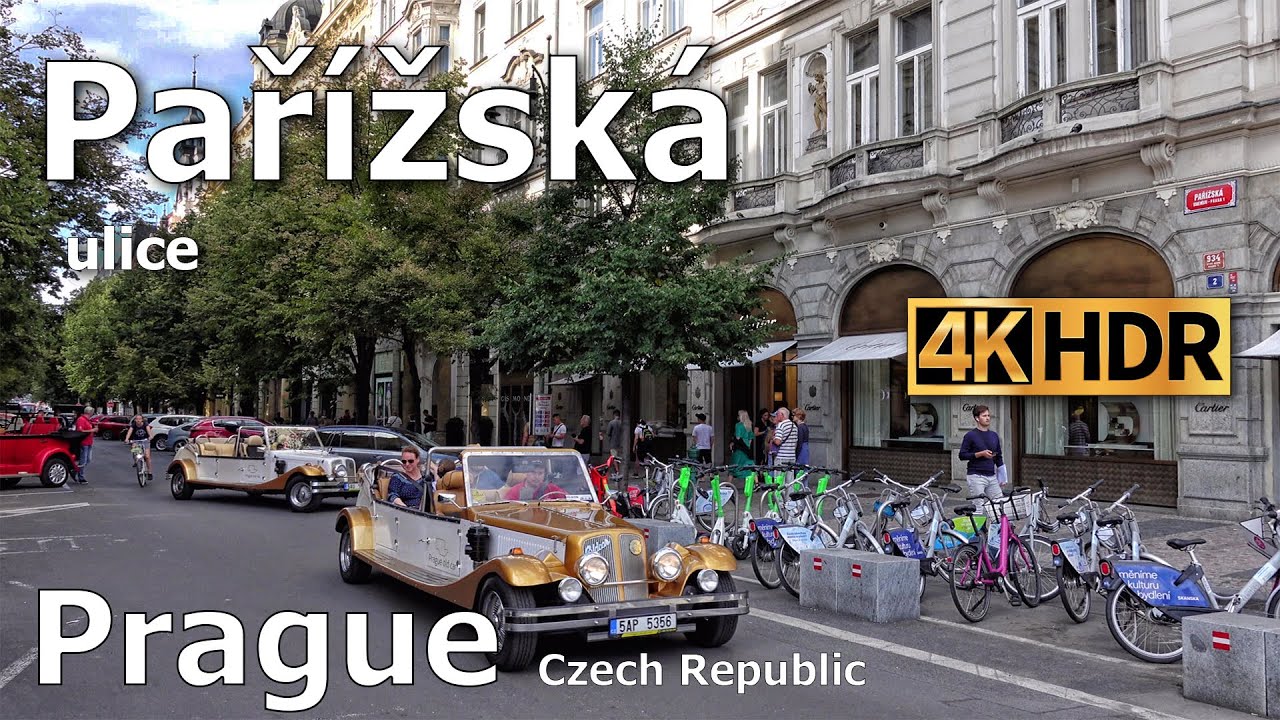 Walking Tour | Prague - Pařížská ulice | 4K HDR - YouTube