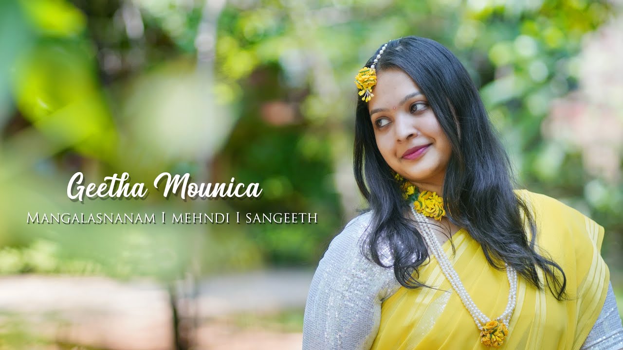 Geetha Mounica - MANGALASNANAM MEHNDI SANGEETH MOMENTS - YouTube