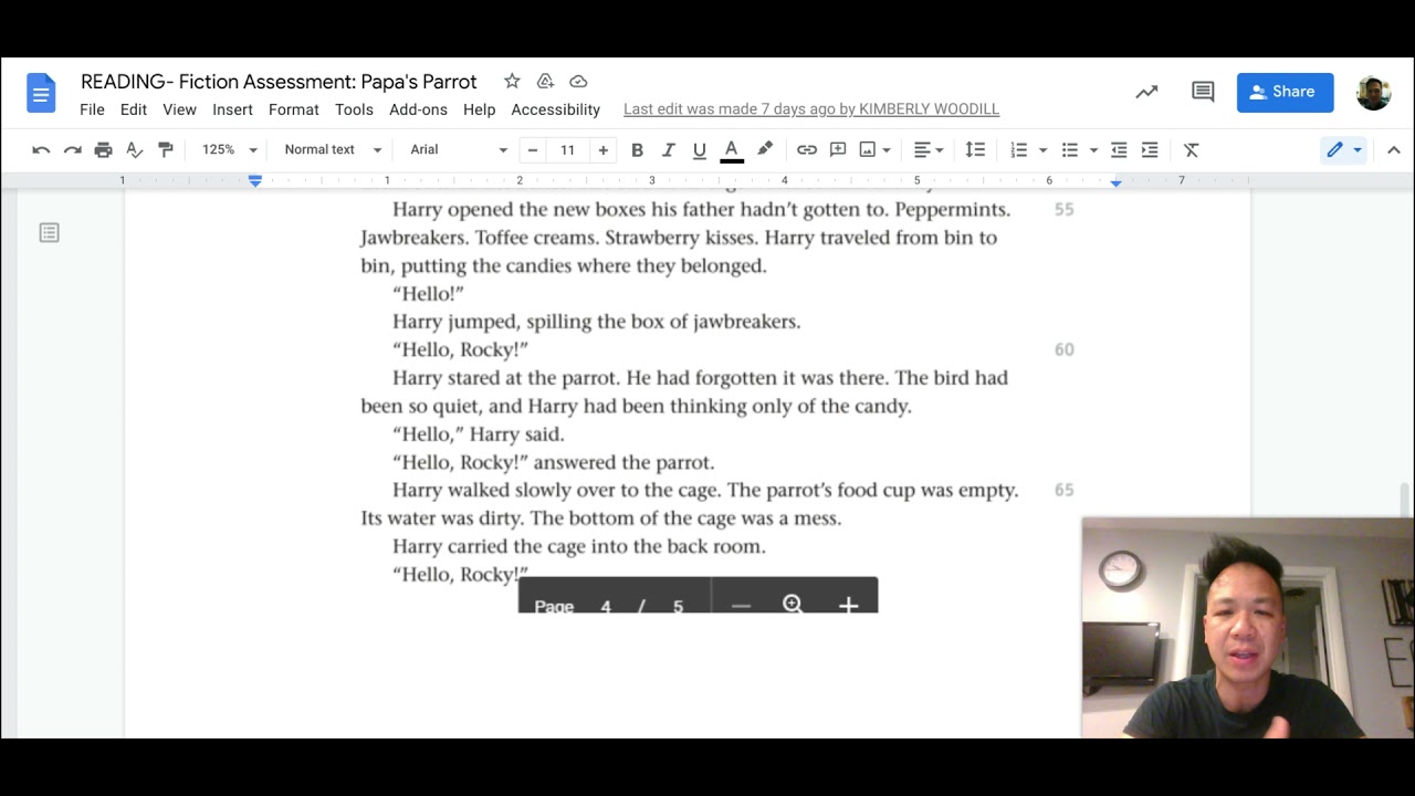 Papa's Parrot Read Aloud - YouTube