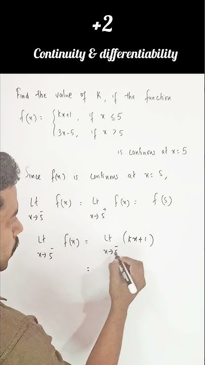 Mathematics| plus two | continuity & differentiability | പ്ലസ്ടു - YouTube