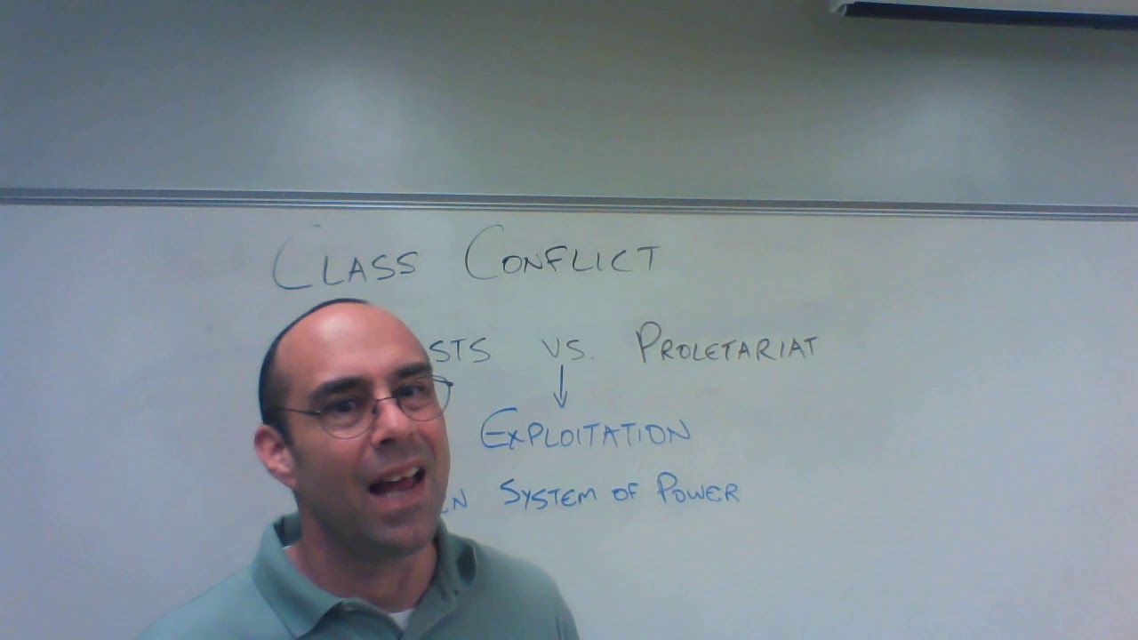 Theory week 2 video 4 -- Class conflict is the reified social relation ...