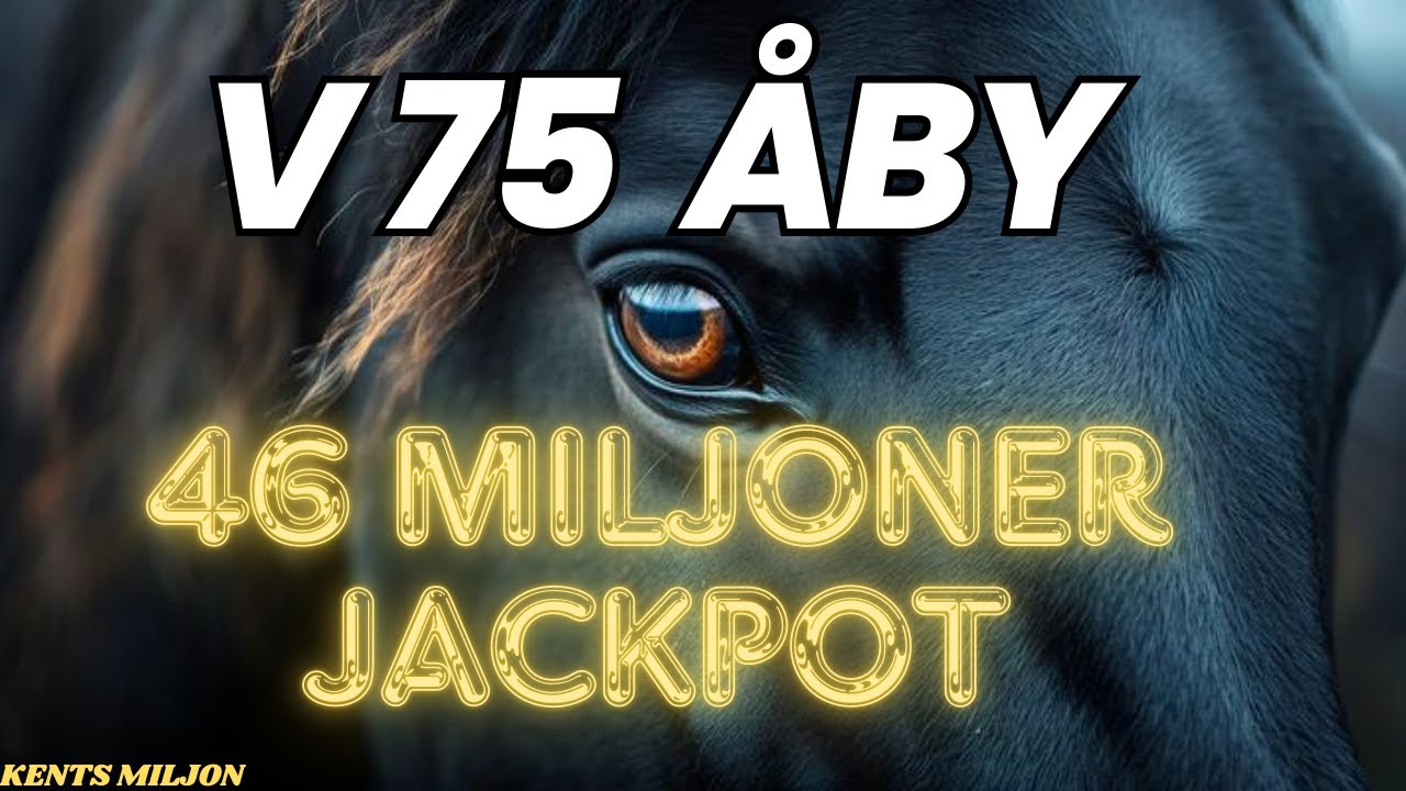 V75 Travtips | jackpot 46 miljoner Åbytravbana från Kent's Miljon - YouTube