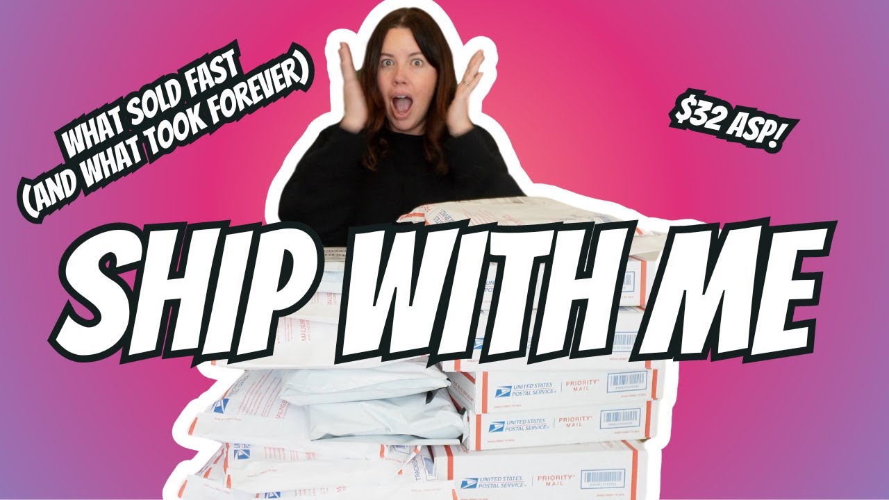 Ship a Big Weekend of Sales with Me - What sold in hours, and what took ...