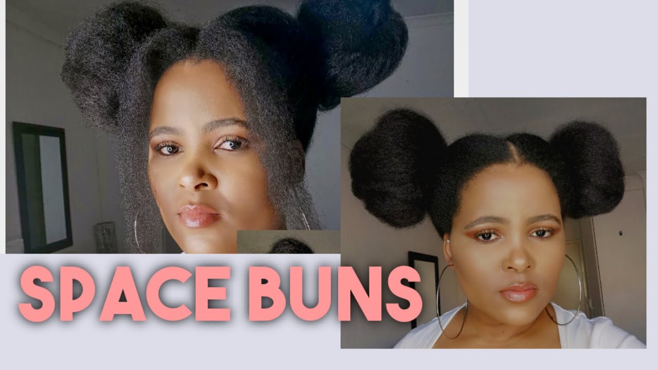 How To Do Quick Space Buns On Natural Hair In Less 10 Minutes Fluffy How To Do Quick Space Buns On Natural Hair In Less 10 Minutes Fluffy
