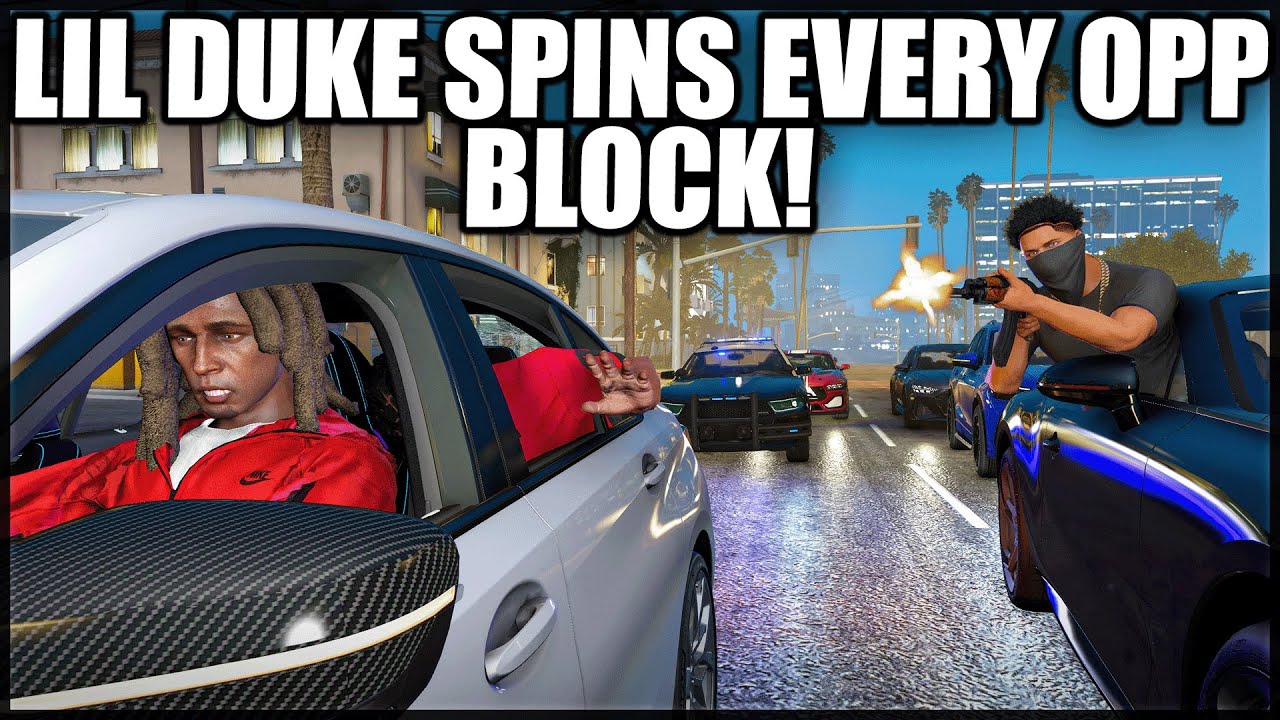Lil Duke Spins Every Opp Block! | GTA RP | GrizzleyWorld Chiraq - YouTube