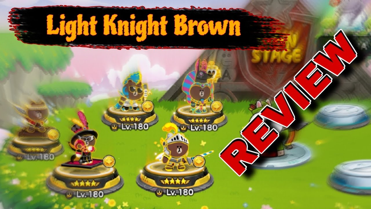 Review Light Knight Brown !! Line Rangers !! - YouTube