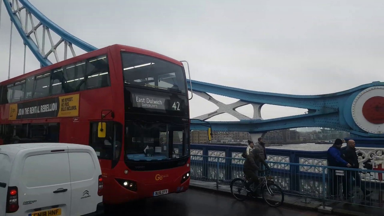 London Buses at Tower Bridge (2019) - YouTube