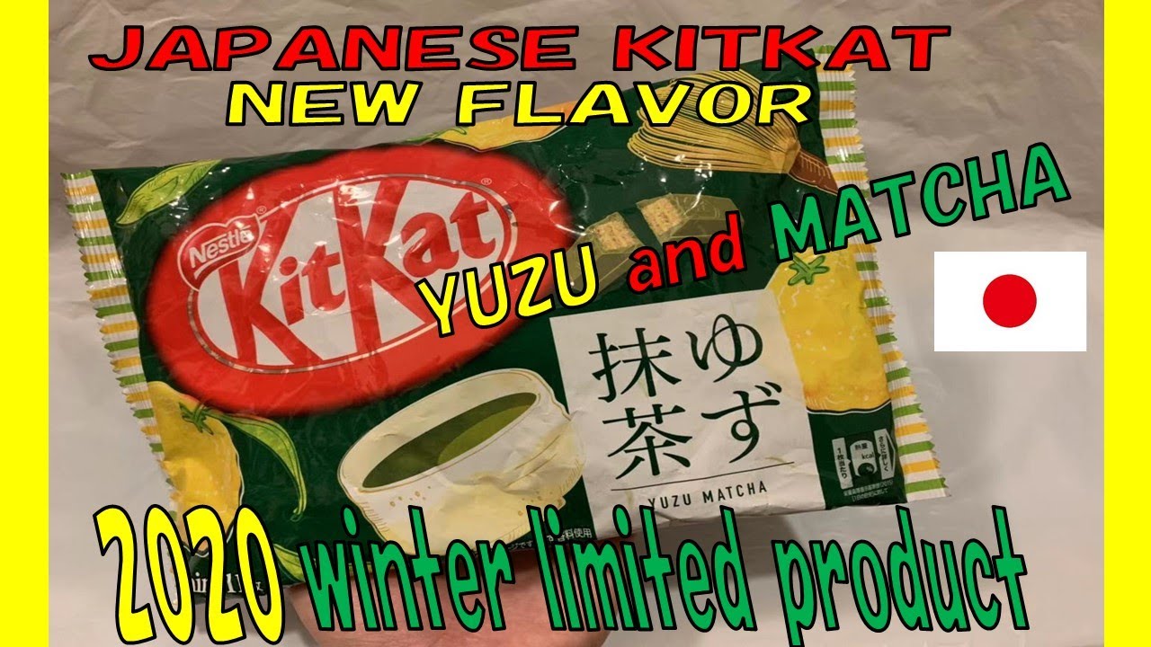JAPANESE NEW KITKAT!! YUZU & MATCHA FLAVOR!! - YouTube