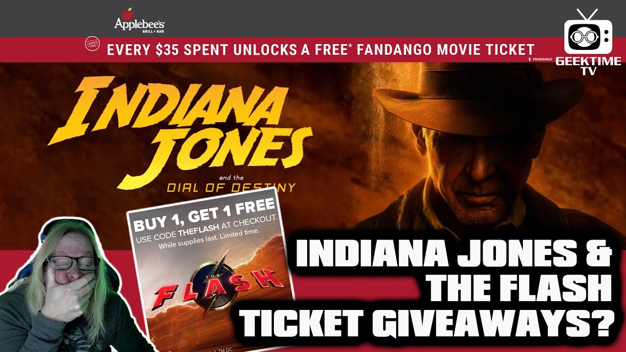 Indiana Jones & The Flash Ticket Giveaways? - YouTube