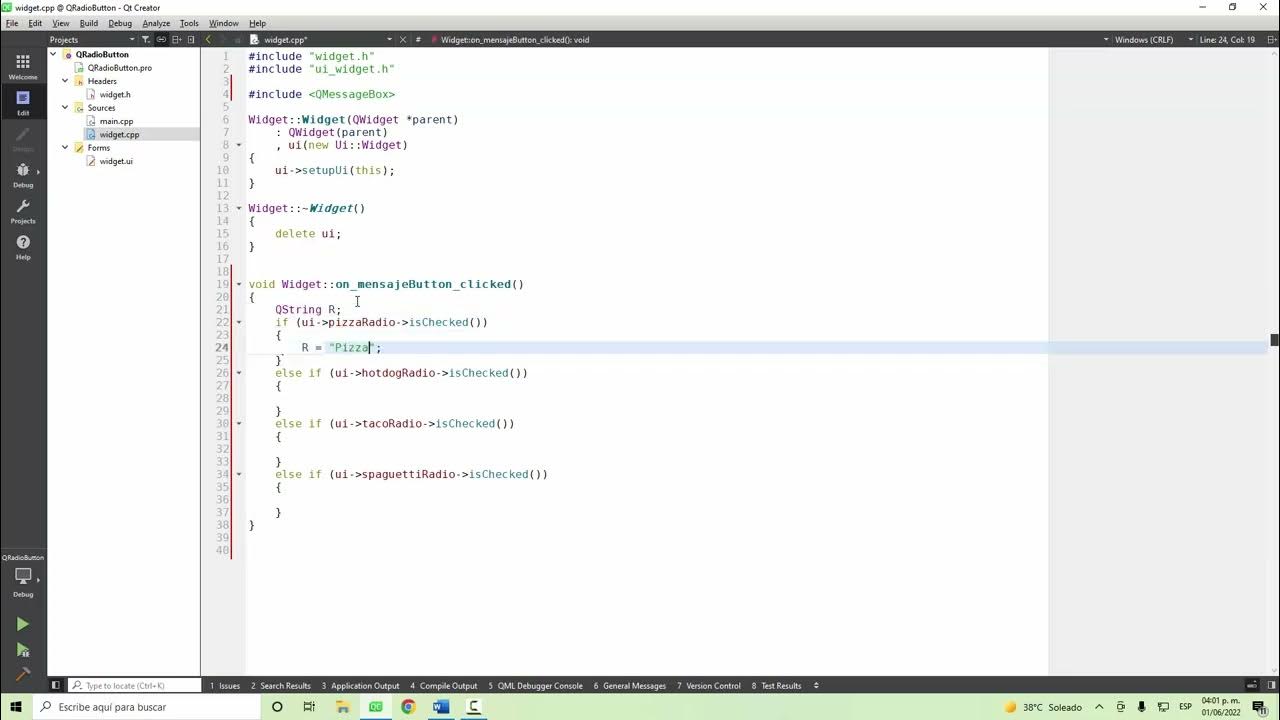 Tutorial Qt Creator - 015 - QRadioButton - YouTube