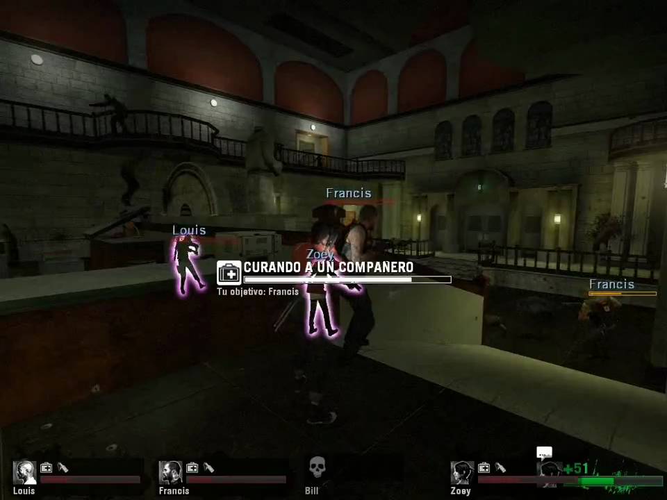 Left 4 Dead 8 players - survivors - supervivientes - YouTube