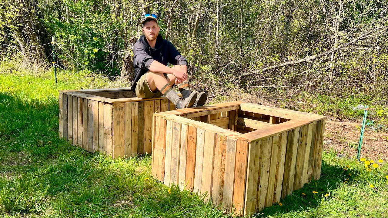 How to build pallet garden beds | Cheap and Easy DIY - YouTube