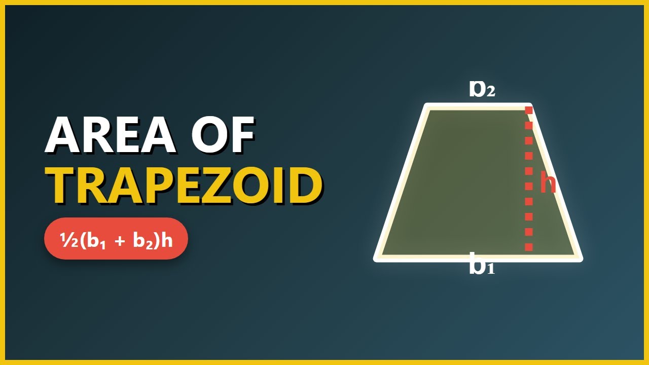 Area of Trapezoid Formula Explained: (1/2)(b1 + b2)h made Simple - YouTube