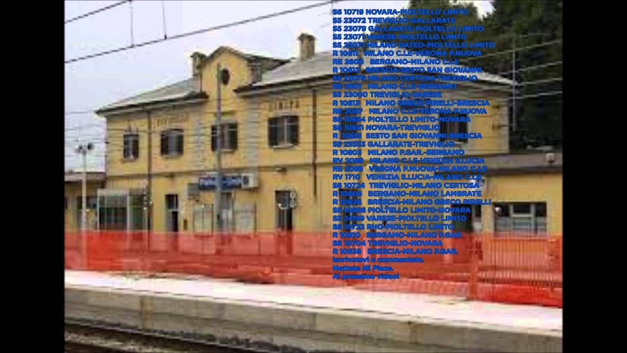 Annunci alla Stazione di Pioltello-Limito - YouTube