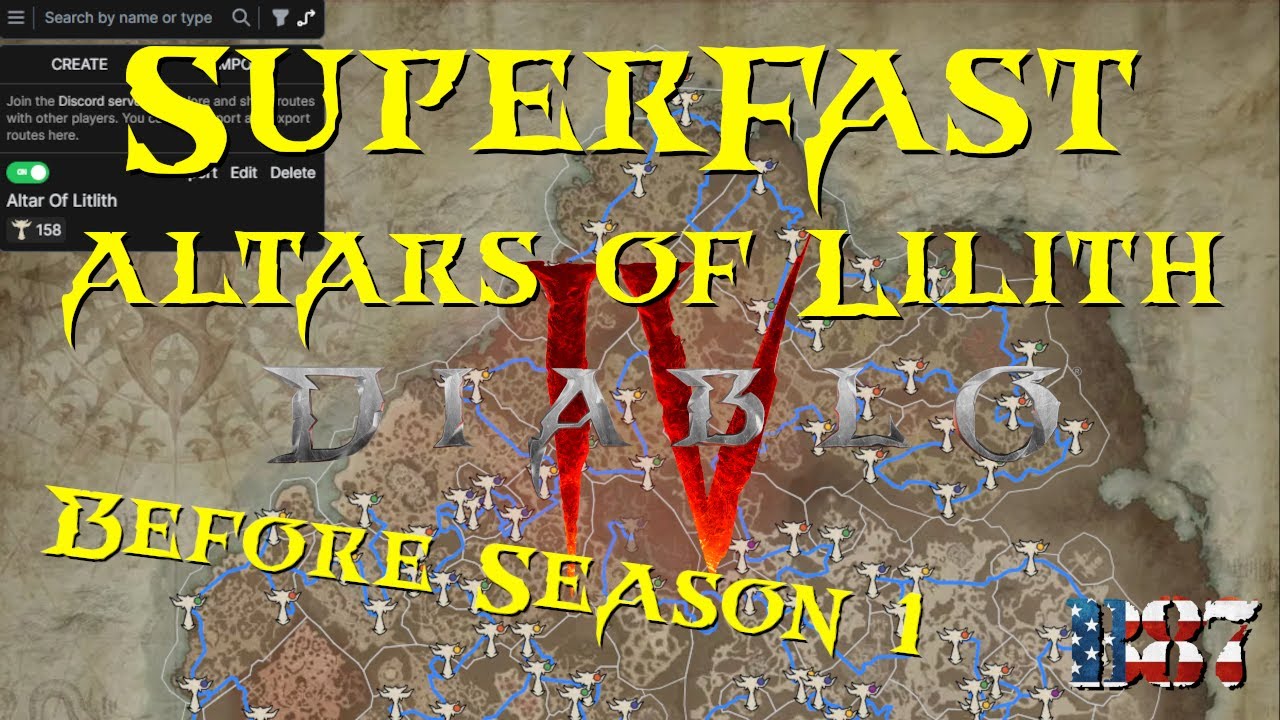 The BEST Altar of Lilith route overlay - YouTube