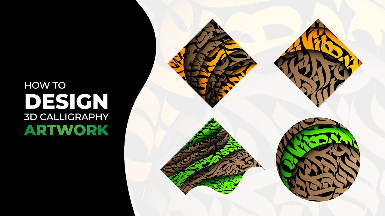 Arabic Calligraphy Art on Adobe Illustrator | Complete Guideline - YouTube