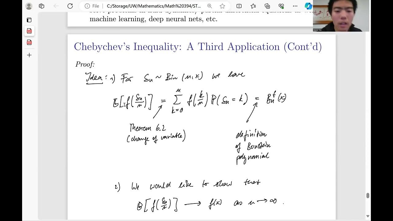 UW MATH394 Lecture 12 Continuous Probability Model - YouTube