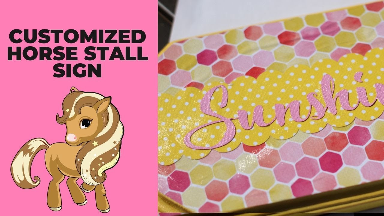 Customized DIY Horse Stall Sign - YouTube