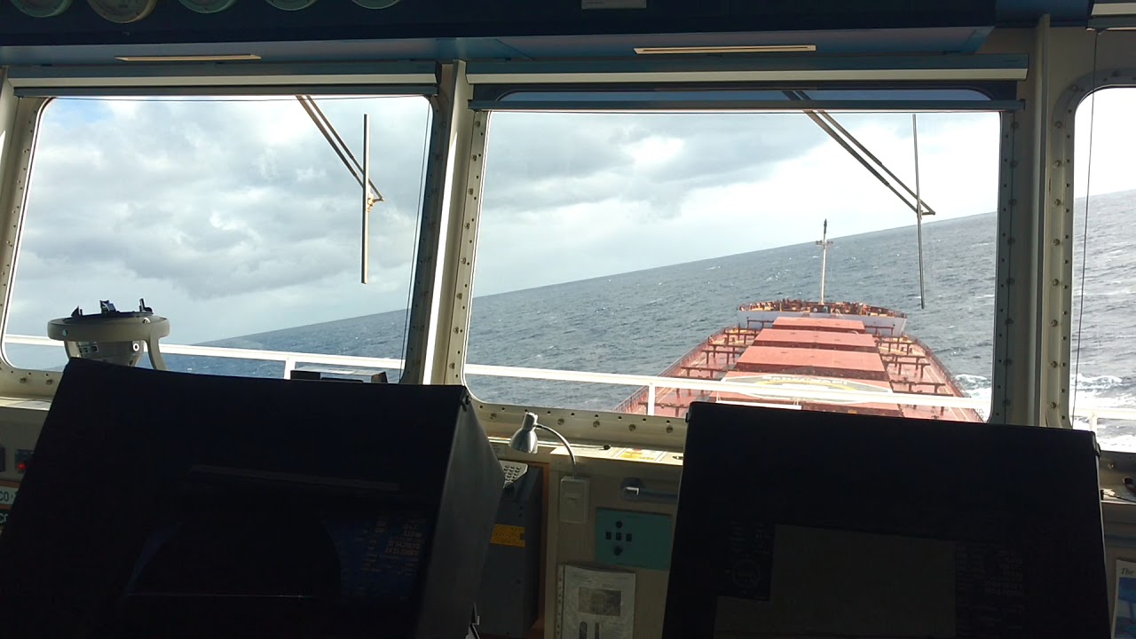 Heavy rolling on a cargo ship - YouTube