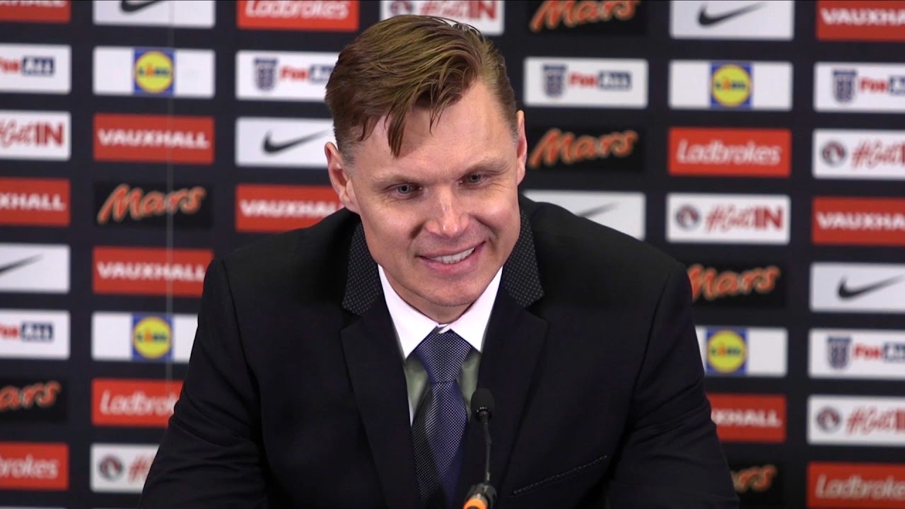 England 2-0 Lithuania - Edgaras Jankauskas Full Post Match Press ...