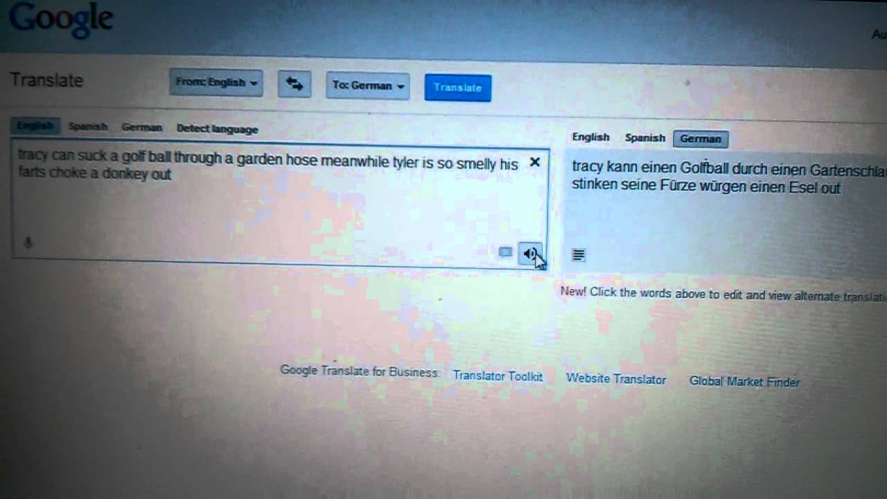 Fun with google translate - YouTube