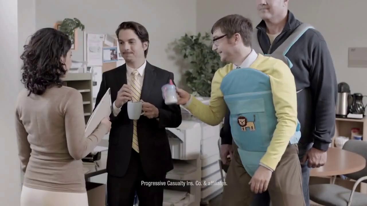 "Babyman 2" At Office & On a Date, Funny Progressive Insurance ...