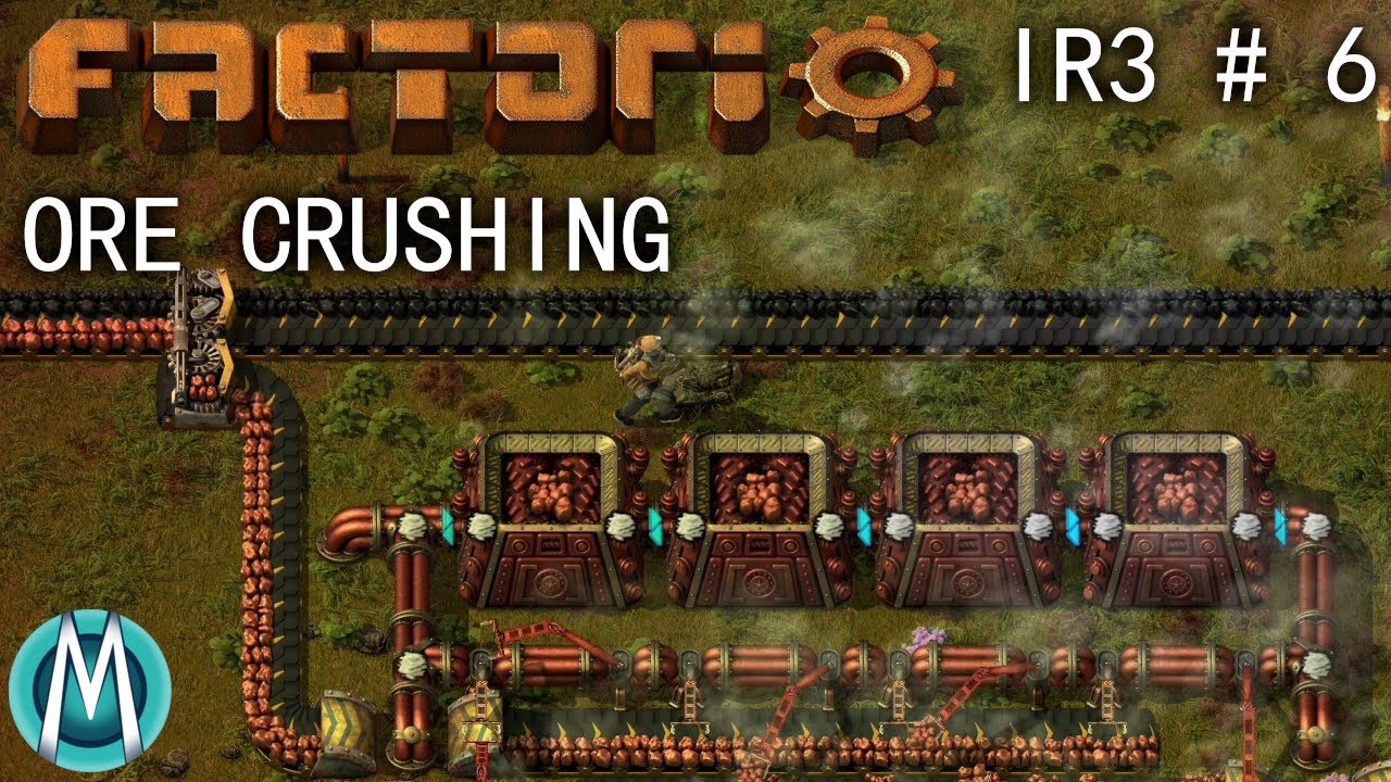 [Factorio] IR3 Ep 6: Ore Crushing - YouTube