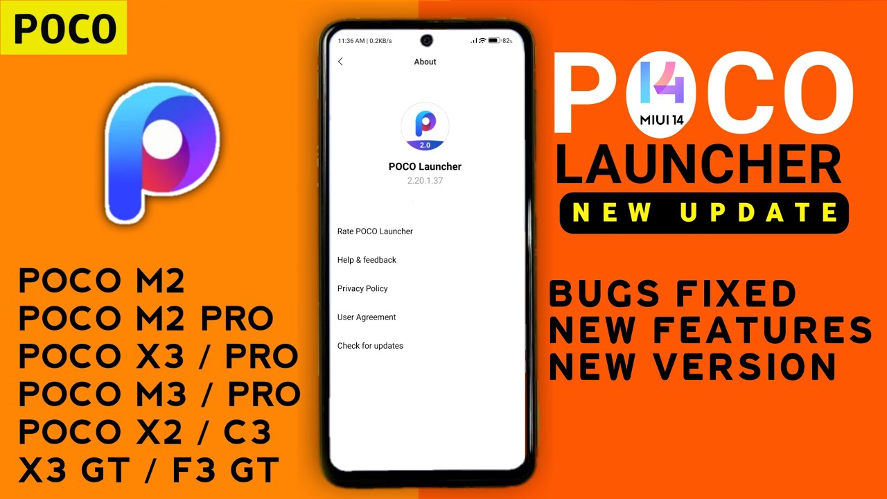POCO LAUNCHER 3.0 MIUI 14 NEW UPDATE | Poco M2/Pro,Poco X3/C3,Poco M3 ...